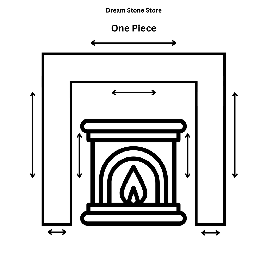 Natural Stone Fireplace Slips | Custom-cut | Perfect for Fireplaces Log Burners & Feature Walls ...